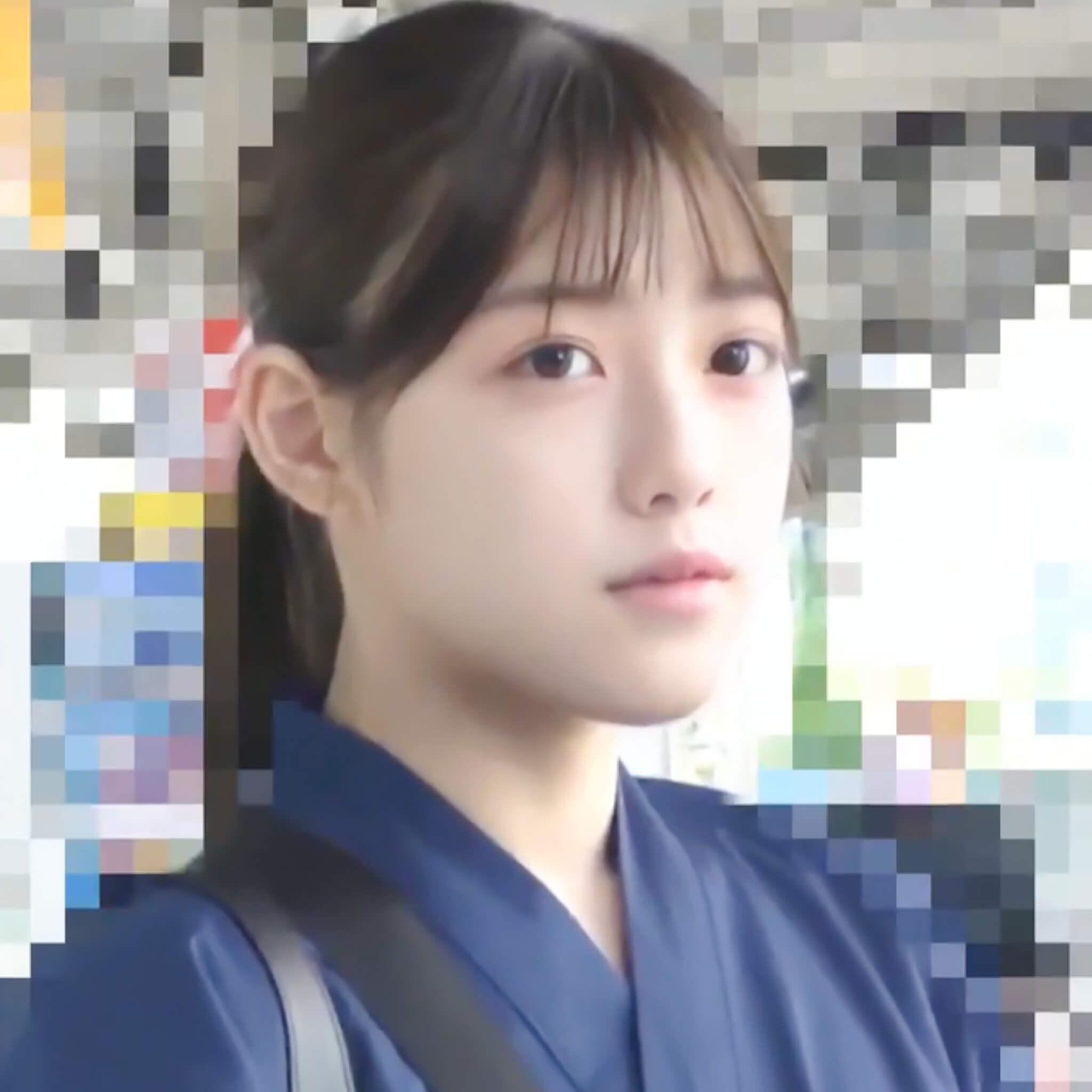 【紺弓道着ちゃん035】弓道美少女の凛々しさが際立つ映像｜y035 - ボイスAVI