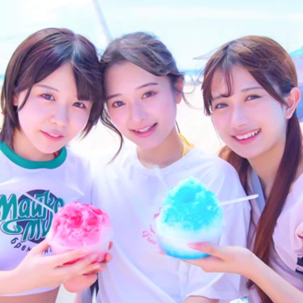 【かりん＆こなつ＆かほ】夏の海で揺れる三人の距離感｜deaa016｜北岡果林・柏木こなつ・花守夏歩｜電影シロウト-青春- - ボイスAVI