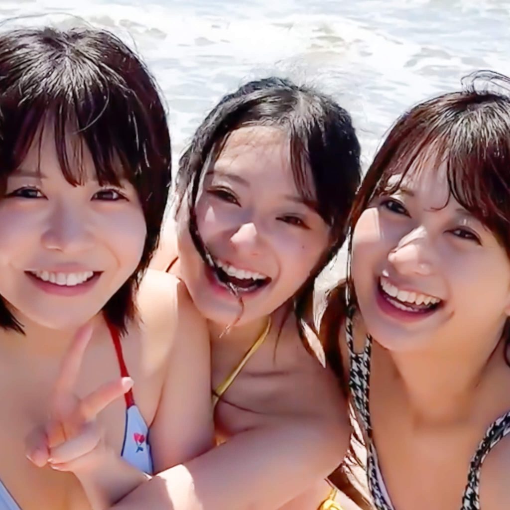 【かりん＆こなつ＆かほ】夏の海で揺れる三人の距離感｜deaa016｜北岡果林・柏木こなつ・花守夏歩｜電影シロウト-青春- - ボイスAVI